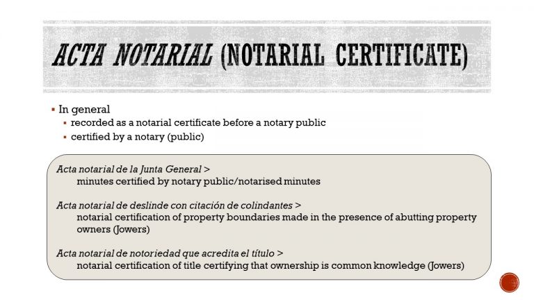 Translating notary terms 3: How to translate the names of Spanish ...
